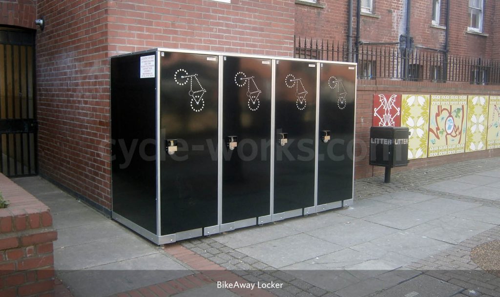 BikeAway Locker | Galvanised Steel Bicycle Lockers | Bike Storage