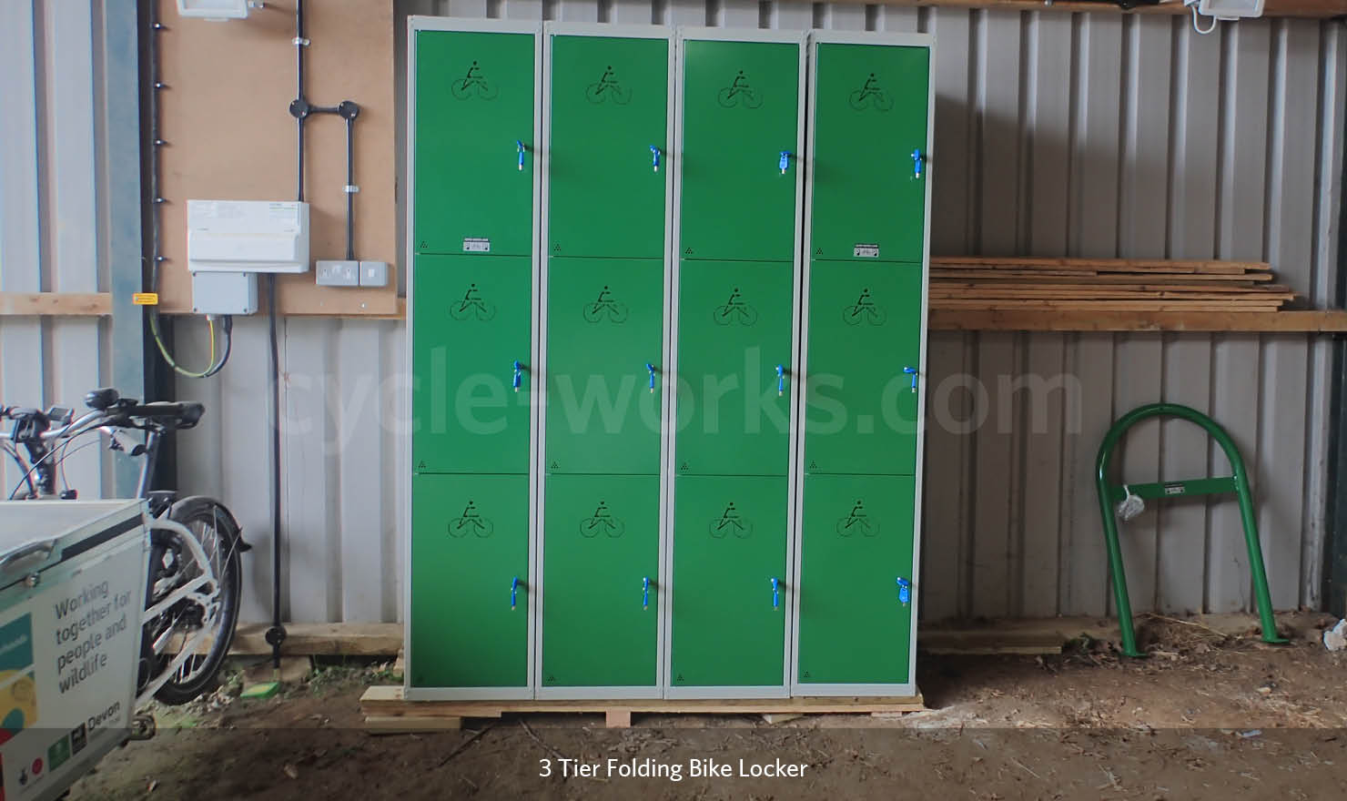 3-Tier Folding Bike Lockers – Cycle Works