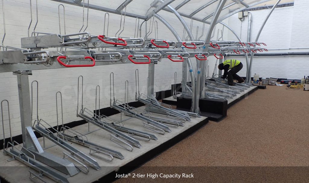 Josta® 2-Tier Rack | Space-efficient bike racking system