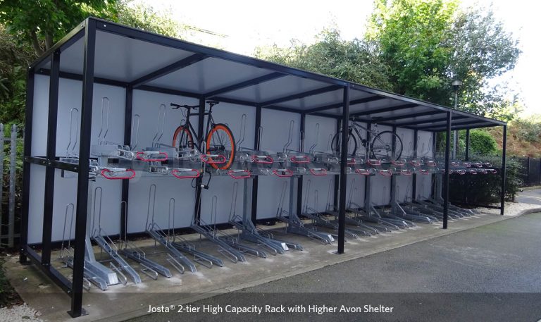 Josta® 2-Tier Rack | Space-efficient bike racking system
