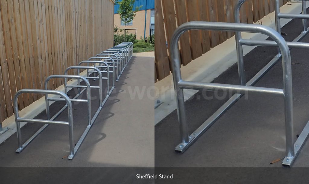 Sheffield Stand | Classic flat top rack for two bicycles | Bike Security