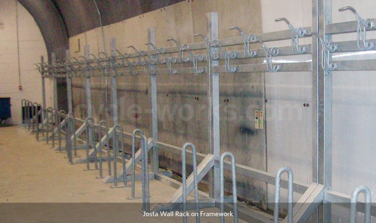 Josta® Wall Rack on frameworks - Cycle Works
